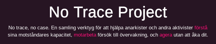 No Trace Project (@notrace@kolektiva.social) - kolektiva.social